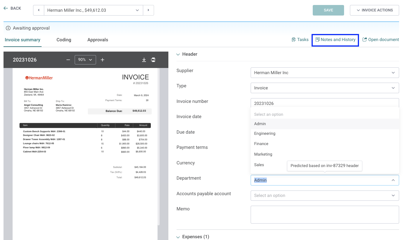 Invoice Approval: Approve, Hold, or Reject an Invoice